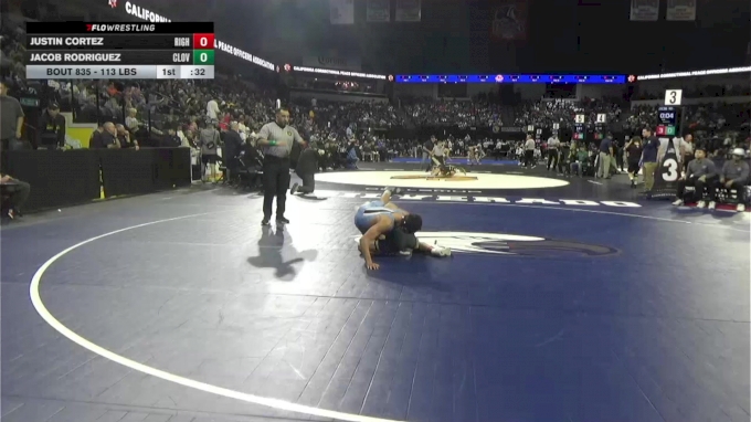 113 lbs Consi Of 16 #2 - Justin Cortez, Righetti (CS) vs Jacob ...
