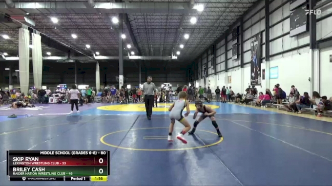 80 lbs Cons. Round 3 - Briley Cash, Raider Nation Wrestling Club vs ...
