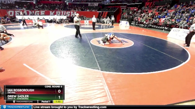 1A 120 lbs Cons. Round 3 - Ian Rosborough, Oblong vs Drew Sadler, Anna ...