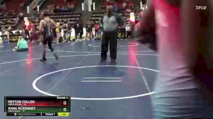150 lbs Round 3 (4 Team) - Peyton Collen, Ninja Killer vs Ryan Mckenney ...