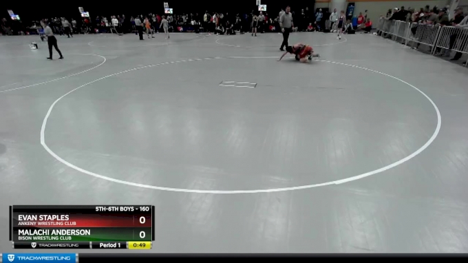 160 lbs Cons. Round 1 - Evan Staples, Ankeny Wrestling Club vs Malachi ...