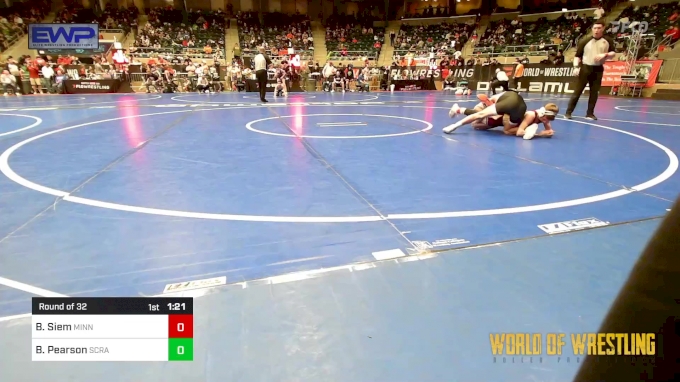 110 lbs Round Of 32 - Bryce Siem, Minnesota Elite vs Bowen Pearson ...