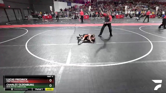 51 lbs Champ. Round 1 - Lucas Fredrick, Fort Atkinson Wrestling vs ...