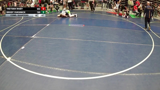 87 lbs Cons. Quarters - Brody Vuksinick, Timpanogos Wrestling vs ...