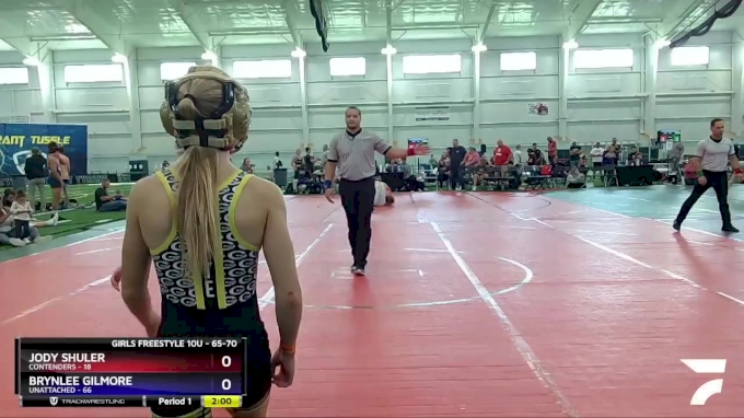 65-70 lbs Round 2 - Jody Shuler, Contenders vs Brynlee Gilmore, Unattached
