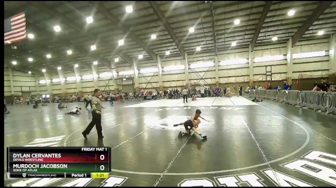 66 lbs Quarterfinal - Dylan Cervantes, Devils Wrestling vs Murdoch ...