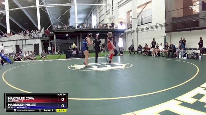 163 lbs Round 3 (8 Team) - Makynlee Cova, California vs Maddison Miller ...