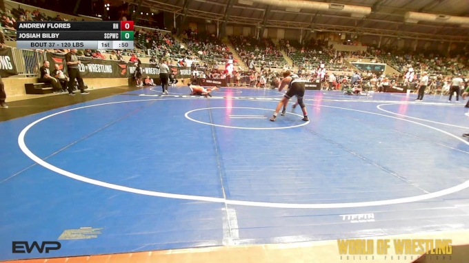 120 lbs Consi Of 16 #2 - Andrew FLORES, Rough House vs Josiah Bilby ...