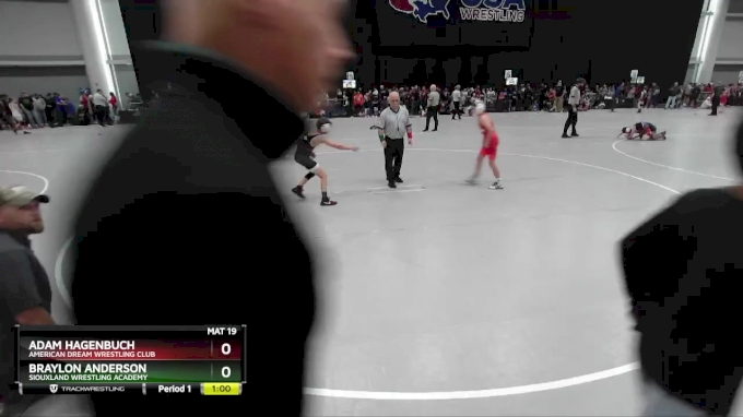 78 lbs Champ. Round 1 - Adam Hagenbuch, American Dream Wrestling Club ...