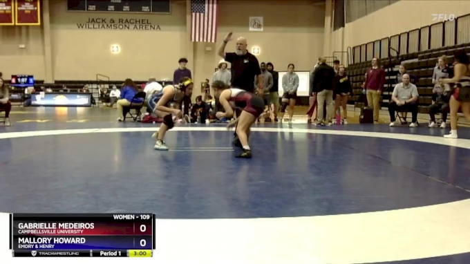 109 lbs Cons. Semi - Gabrielle Medeiros, Campbellsville University vs ...