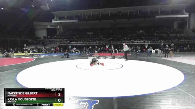 100 lbs Cons. Round 1 - Mackenzie Gilbert, Modesto vs Kayla Mougeotte ...