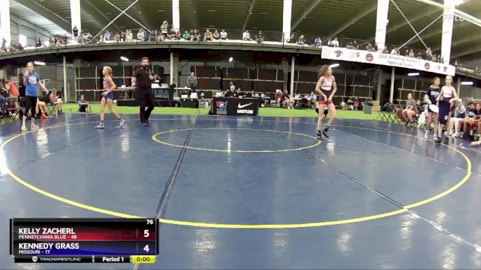 76 lbs Round 3 (4 Team) - Kelly Zacherl, Pennsylvania Blue vs Kennedy ...