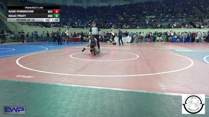 87 lbs Round Of 16 - Gabe Punnnoose, Westmoore Wresting vs Isaac Pratt ...
