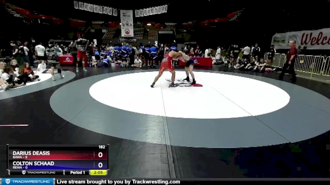 182 lbs Placement Matches (16 Team) - Darius Deasis, BAWA vs Colton ...