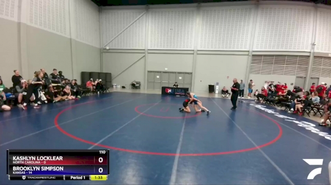 110 lbs Round 2 (6 Team) - Kashlyn Locklear, North Carolina vs Brooklyn ...