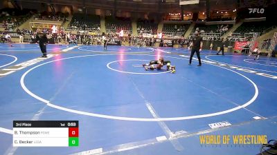 46 lbs 3rd Place - Braxton Thompson, Powerhouse Wrestling vs Cai Becker ...