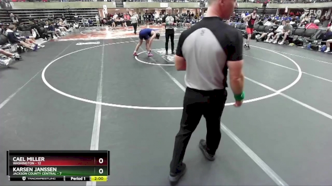 160 lbs Finals (8 Team) - Cael Miller, Washington vs Karsen Janssen ...