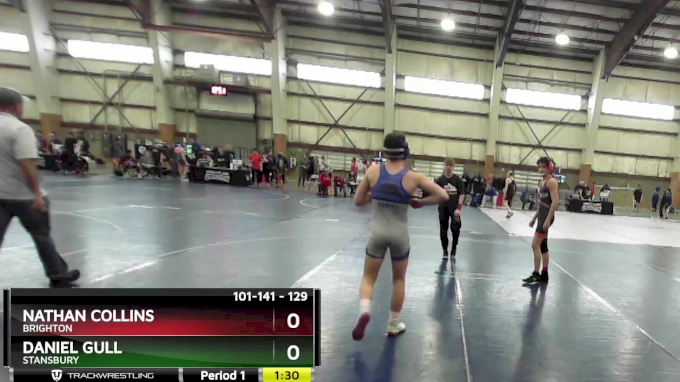 129 lbs Champ. Round 1 - Daniel Gull, Stansbury vs Nathan Collins, Brighton