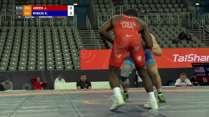 74 kg Repechage - James Green, USA vs Kamil Rybicki, POL