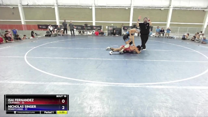 175 lbs Placement Matches (8 Team) - Isai Fernandez, California vs ...