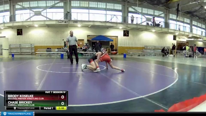 97 lbs Cons. Semi - Chase Brickey, Carroll Wrestling Club vs Brody ...