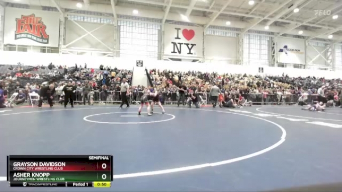 76 lbs Semifinal - Grayson Davidson, Crown City Wrestling Club vs Asher ...