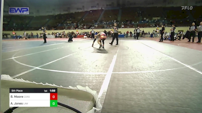 128 lbs 5th Place - Baylor Moore, Cordell vs Alexus Jones, Little Axe ...