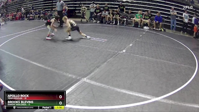 75 lbs Round 2 (6 Team) - Brooks Blevins, Kansas Anaconda vs Apollo ...