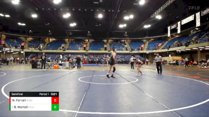 132 lbs Semifinal - Brayden Mortell, Lincoln-Way East vs Nathan Ferrari ...
