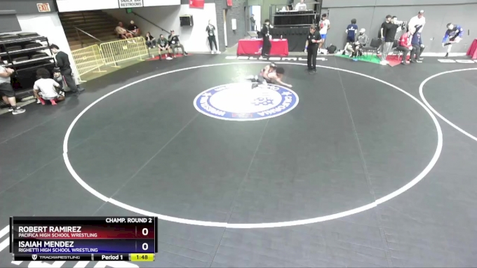 132 lbs Champ. Round 2 - Robert Ramirez, Pacifica High School Wrestling ...