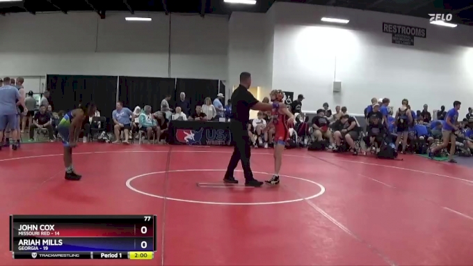 77 lbs Round 3 (8 Team) - John Cox, Missouri Red vs Ariah Mills, Georgia