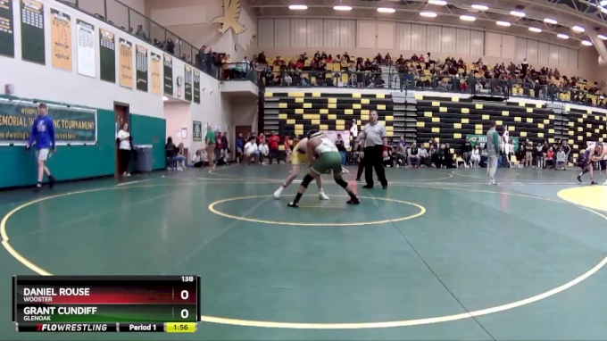 138 lbs Champ. Round 2 - Daniel Rouse, WOOSTER vs Grant Cundiff, GLENOAK