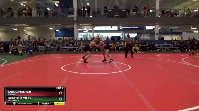 122 lbs Round 2 - Jakob Manter, Watkins vs Brayden Miles, Brunswick