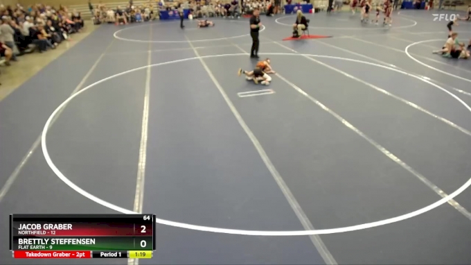 64 lbs Round 1 (4 Team) - Jacob Graber, Northfield vs Brettly ...
