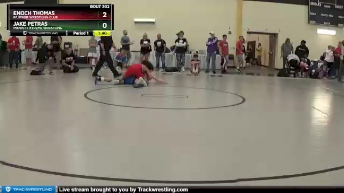 132 lbs Champ. Round 1 - Enoch Thomas, Panther Wrestling Club vs Jake ...