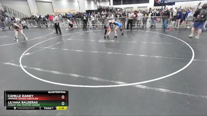 130 lbs Quarterfinal - Camille Rainey, Warrior Trained Wrestling vs ...
