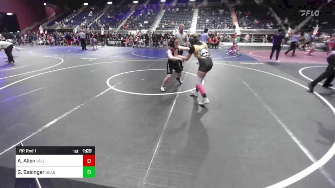 113 lbs Rr Rnd 1 - Allison Allen, Valley WC vs Greyson Basinger, Bear ...
