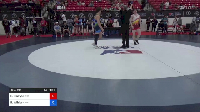 80 kg Rnd Of 64 - Emerson Claeys, Pomona Elite (PWCC) vs Ryder Wilder ...
