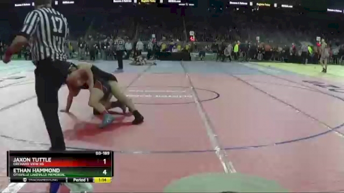 D3-189 lbs Champ. Round 1 - Ethan Hammond, Otisville LakeVille Memorial ...