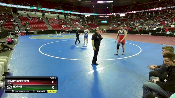 D2-285 lbs Semifinal - Koy Hopke, Amery vs Henry Koeppen, Lodi