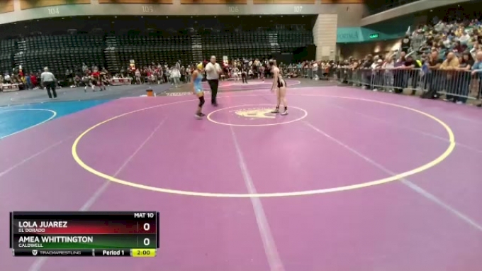 120 lbs Champ. Round 1 - Amea Whittington, Caldwell vs Lola Juarez, El ...