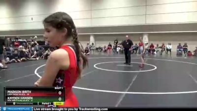 90 lbs Finals (2 Team) - Madison Birth, Lady Pride Black vs Kayden ...