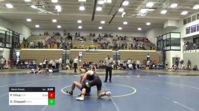 141 lbs Semifinal - Parker Filius, Purdue vs Dylan Chappell, Bucknell ...