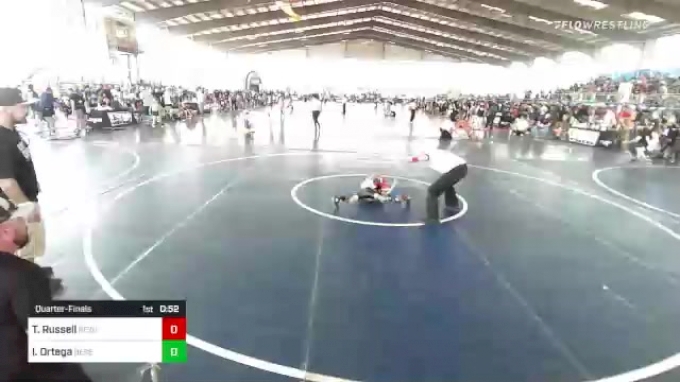 54 lbs Quarterfinal - Tate Russell, ReZults Wrestling vs Isaac Ortega ...