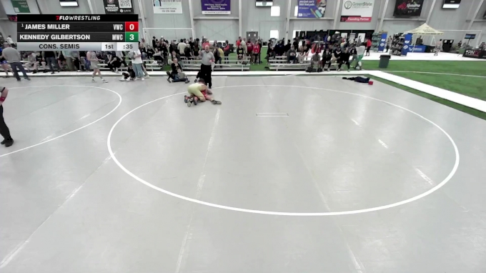 Masters D - 100 lbs Cons. Semis - James Miller, Vici Wrestling Club vs ...