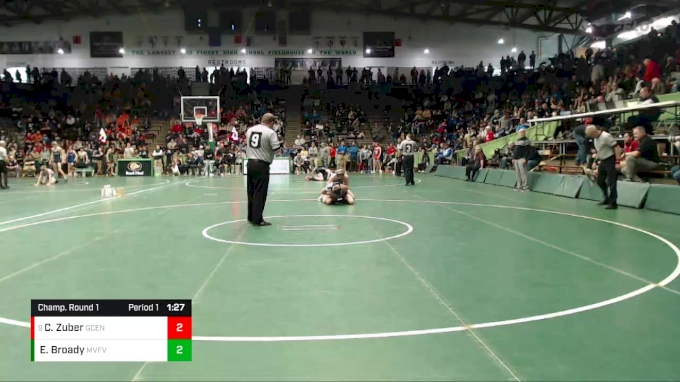 120 lbs Champ. Round 1 - Cade Zuber, Greenfield-Central vs Elijah ...