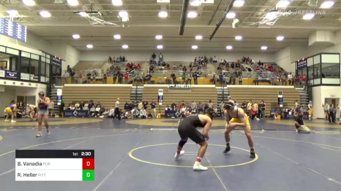 184 lbs Semifinal - Ben Vanadia, Purdue vs Reece Heller, Pittsburgh