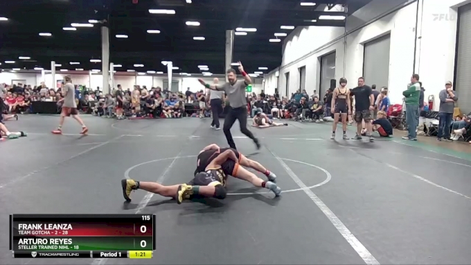 115 lbs Round 5 (8 Team) - Arturo Reyes, Steller Trained Nihl vs Frank ...