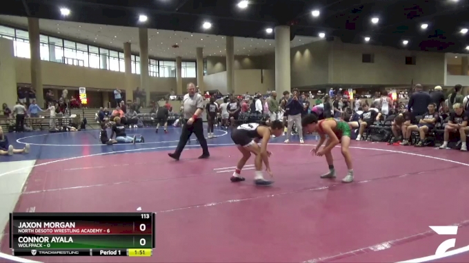 113 lbs Round 3 (6 Team) - Connor Ayala, Wolfpack vs Jaxon Morgan ...