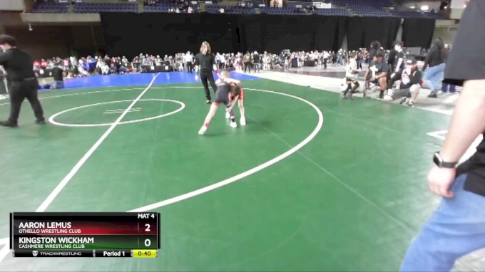 56 lbs Cons. Round 3 - Kingston Wickham, Cashmere Wrestling Club vs ...